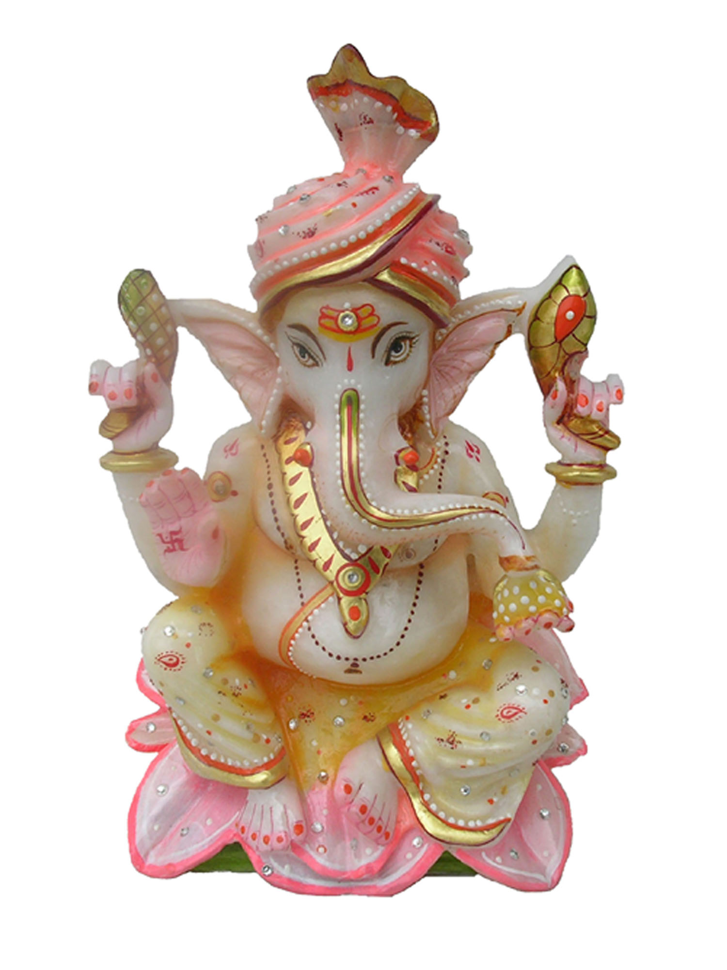 GANESH JI WIH TURBAN FINE - Gangamani Fashions (Art & Crafts)